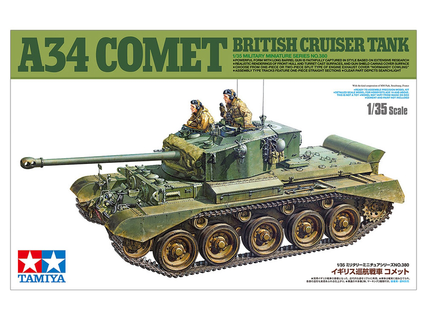 Tamiya - 35380 - British Cruiser Tank A34 Comet (1:35 Scale) | Roxley ...